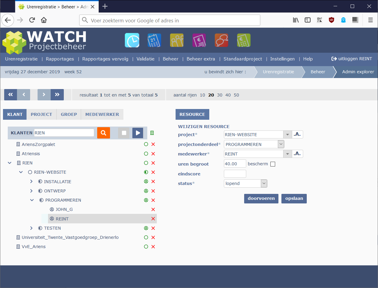 Nieuw: de Projectverkenner